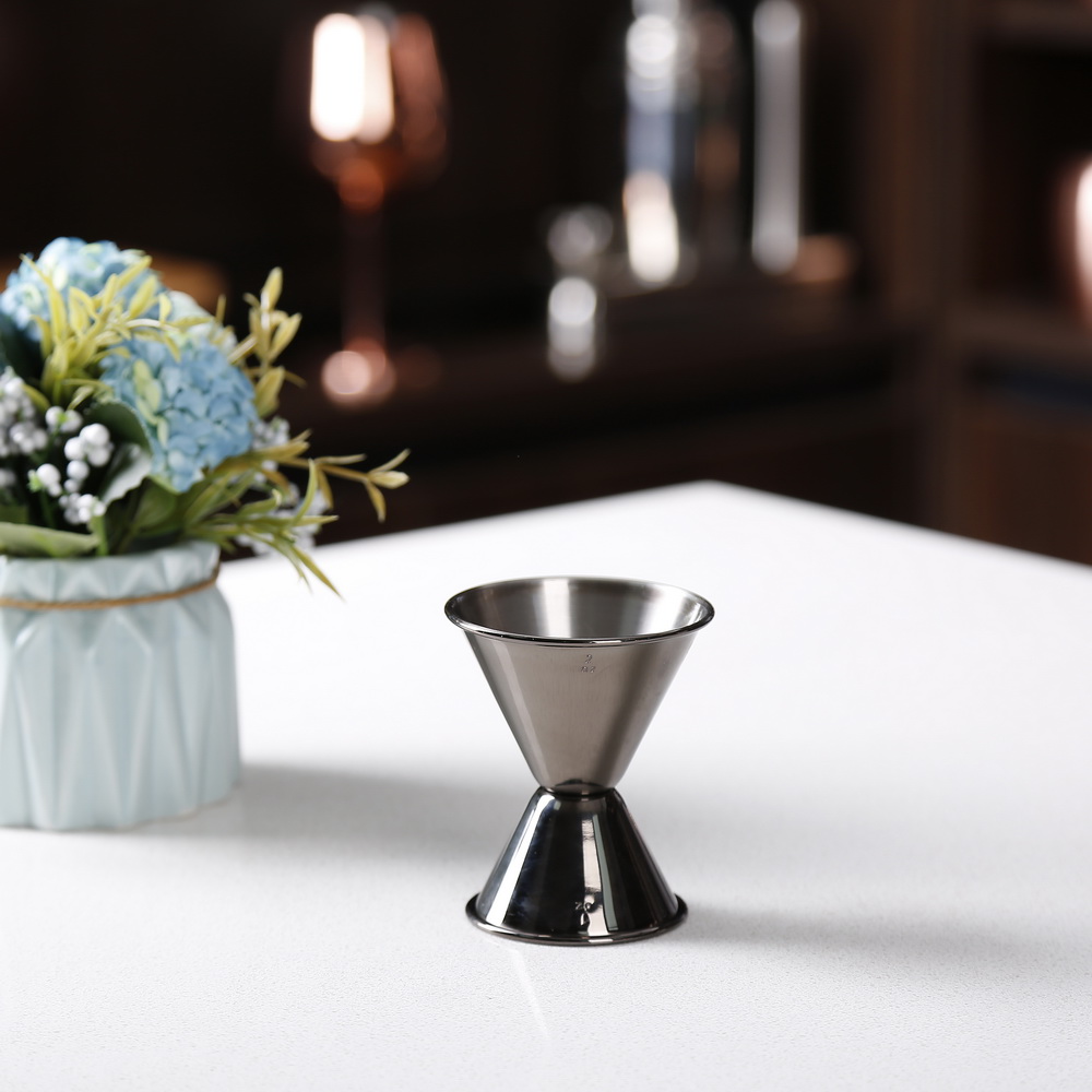 30/60ml Wide Double Jigger Golden|Copper|Black Electroplated Double ...