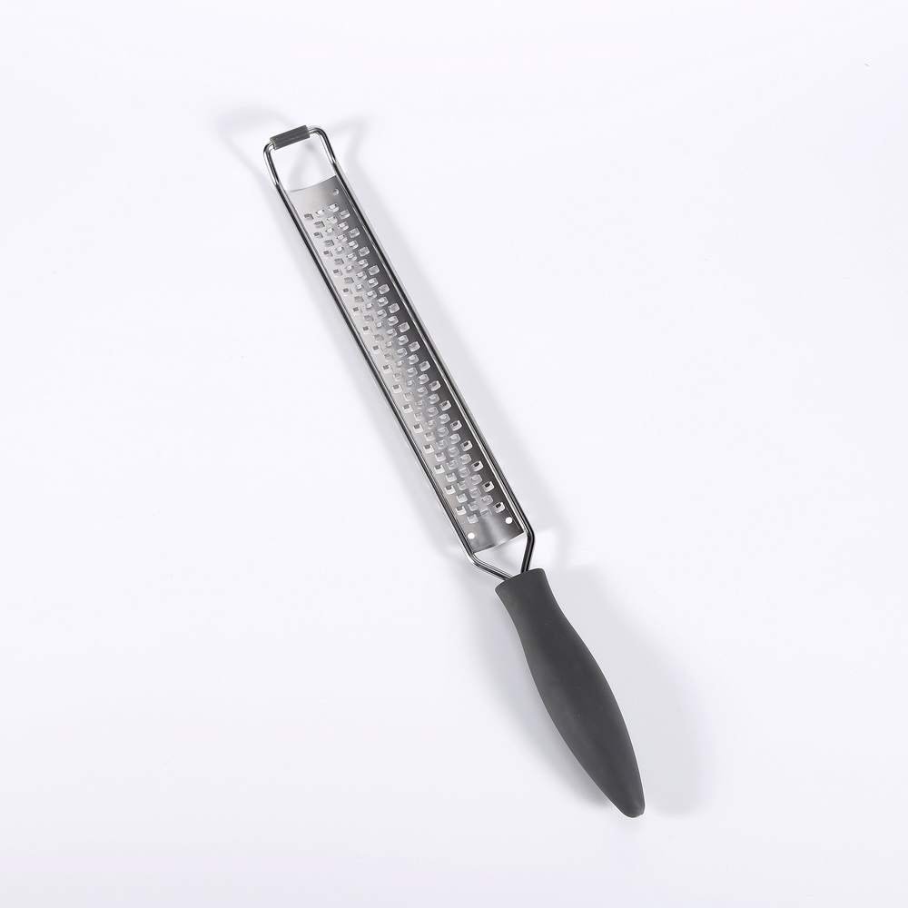 Long Handle Stainless Steel Grater Cheese Grater With Grey Handle Lemon ...